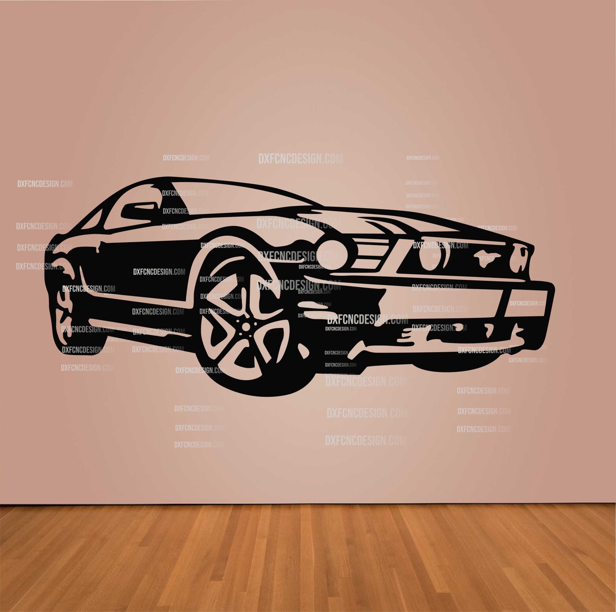 Mustang 2005 Vector Design | DXF, SVG, CDR, AI Files