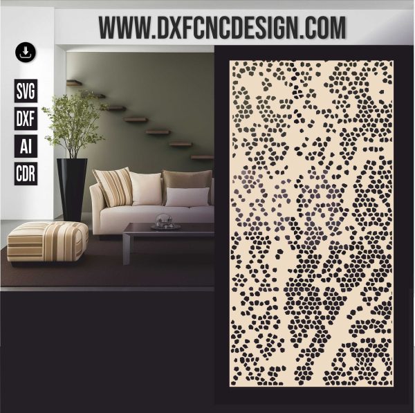 Geometric Abstract CNC Panel Design – DXF, SVG, AI, CDR Files