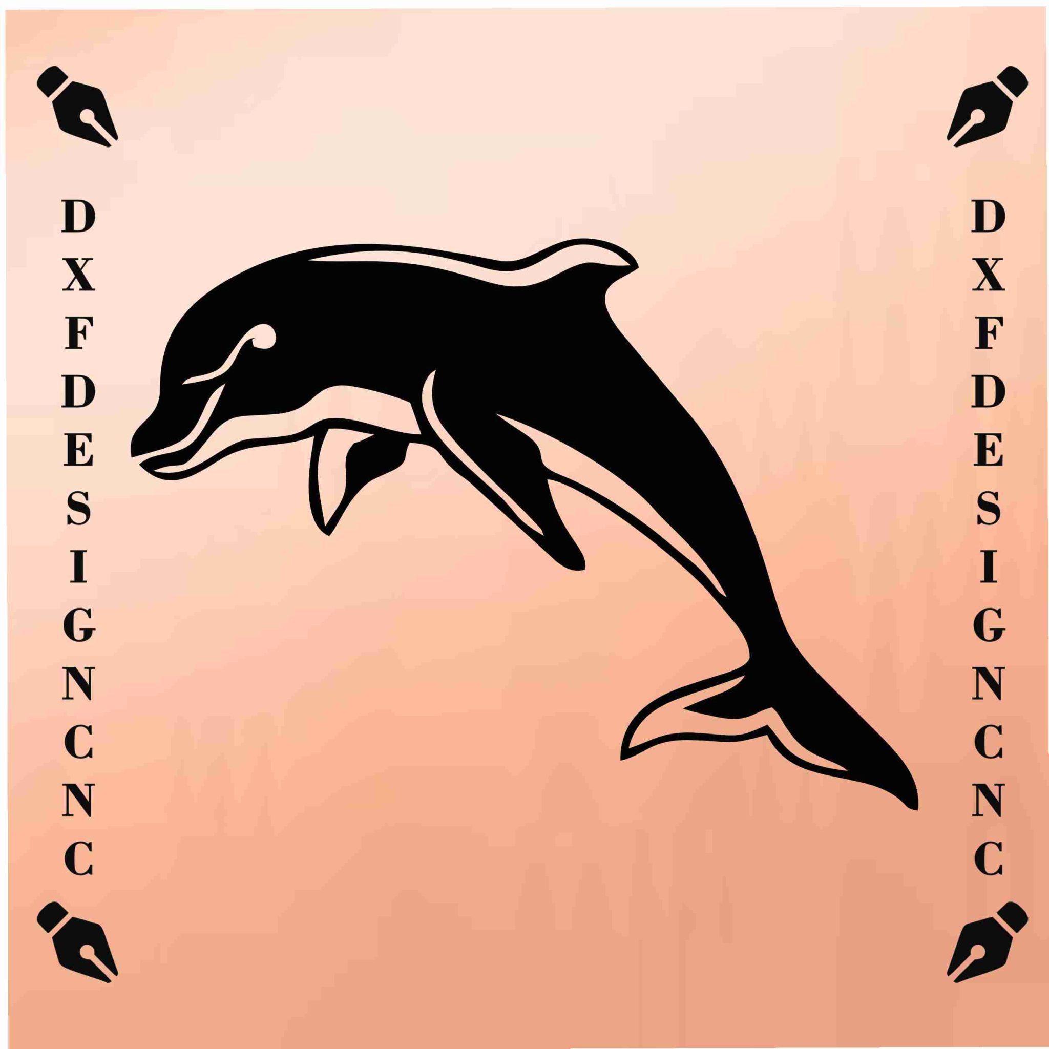 Dolphins NRL Logo Style CNC Vector –Design for DXF, AI, CDR, SVG Laser ...