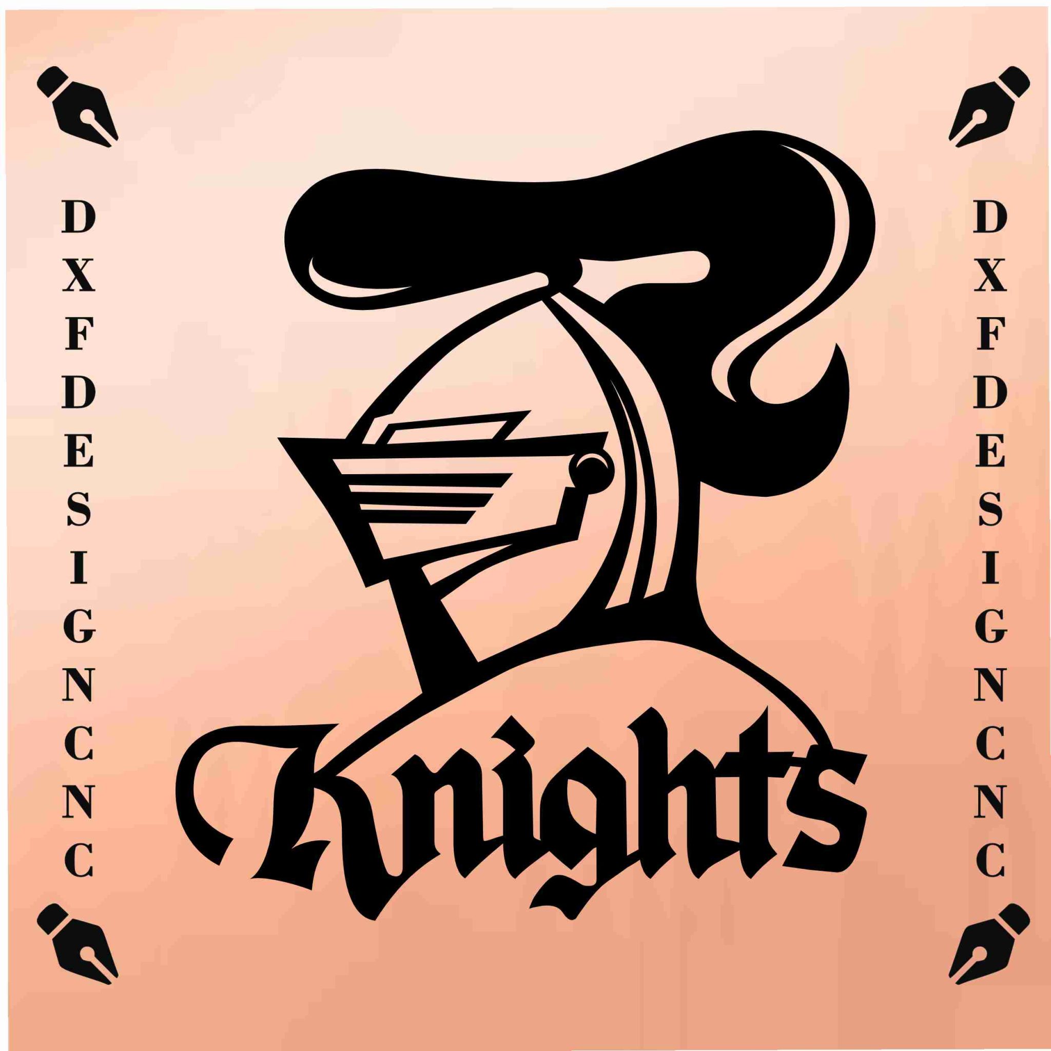 Knights NRL Logo Style CNC Vector –Design for DXF, AI, CDR, SVG Laser ...