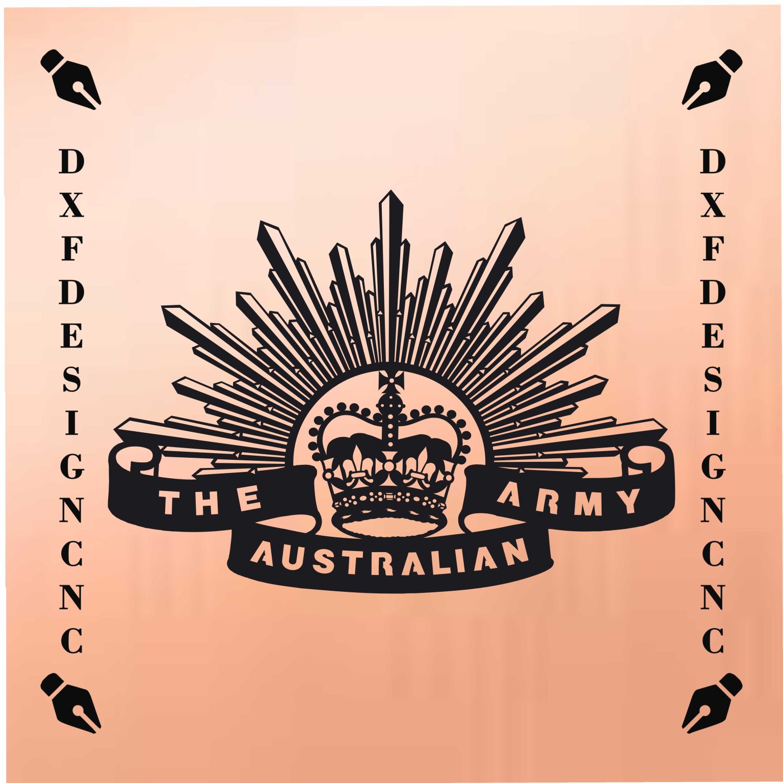 Australian Firefighter with Flag Vector | CNC Laser Cut File | DXF AI ...